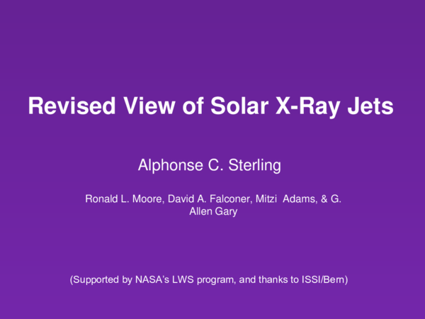 (PDF) Revised View of Solar X-Ray Jets