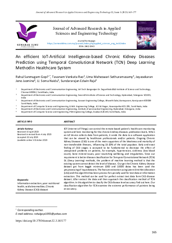 (PDF) An efficient IoT-Artificial Intelligence-based Chronic Kidney ...