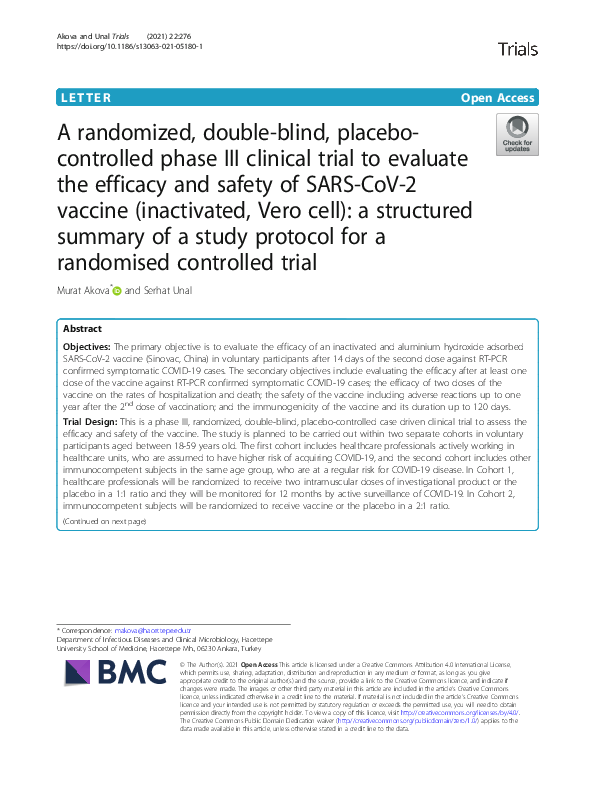 (PDF) A randomized, double-blind, placebo-controlled phase III clinical trial to evaluate the ...