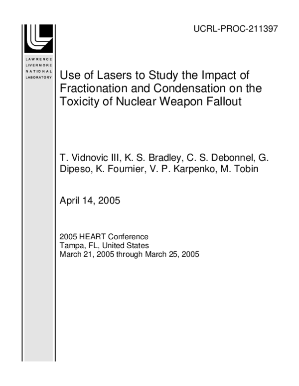 (PDF) Use of Lasers to Study the Impact of Fractionation and ...