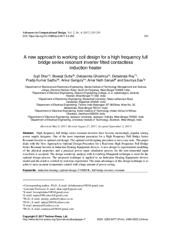(PDF) A new approach to working coil design for a high frequency full ...