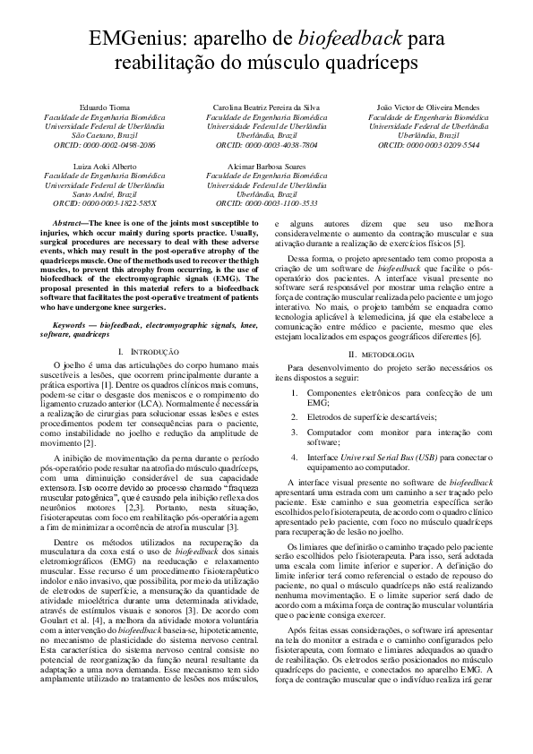 (PDF) EMGenius: aparelho de biofeedback para reabilitação do músculo ...