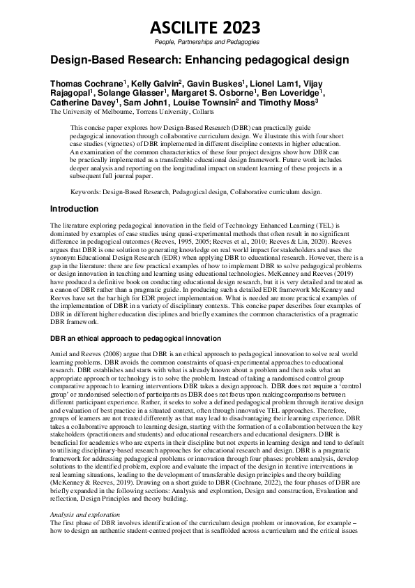 (PDF) Design-Based Research