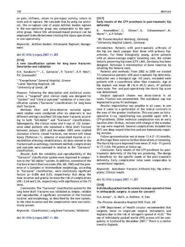 (PDF) A new classification system for long bone fractures: Description ...