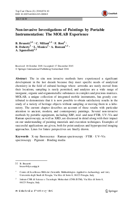 (PDF) Non-invasive Investigations of Paintings by Portable ...