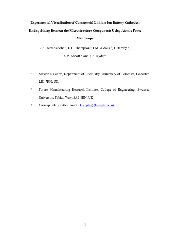 (PDF) Experimental Visualization of Commercial Lithium Ion Battery ...