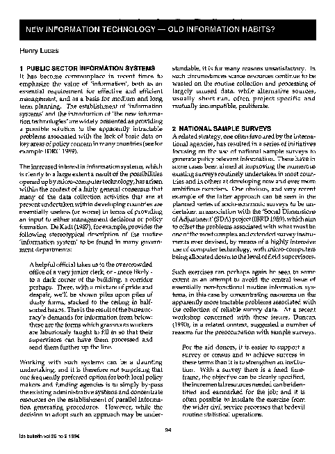 (PDF) New Information Technology - Old Information Habits?