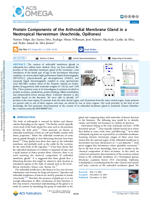 (PDF) Protein Components of the Arthrodial Membrane Gland in a ...