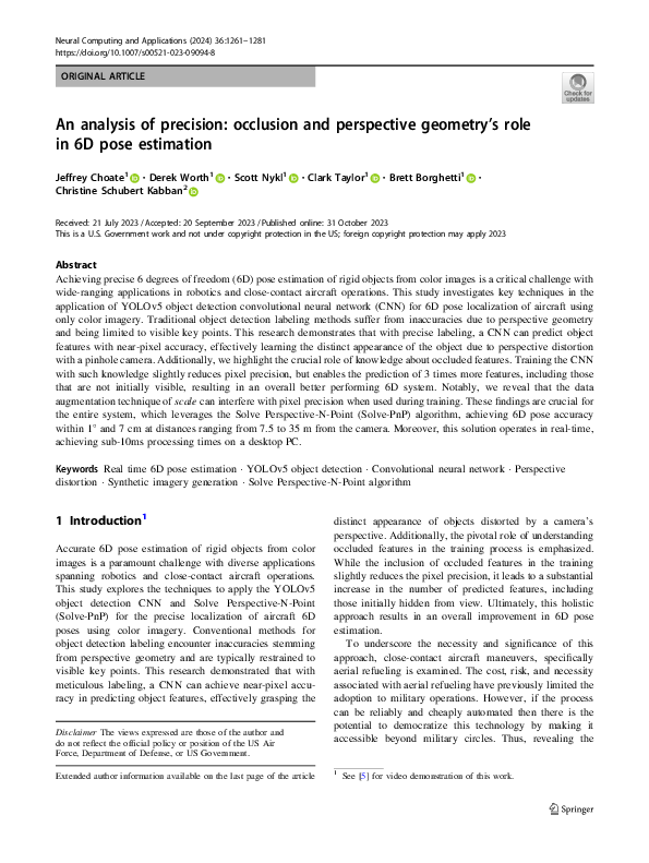 (PDF) An analysis of precision: occlusion and perspective geometry’s ...