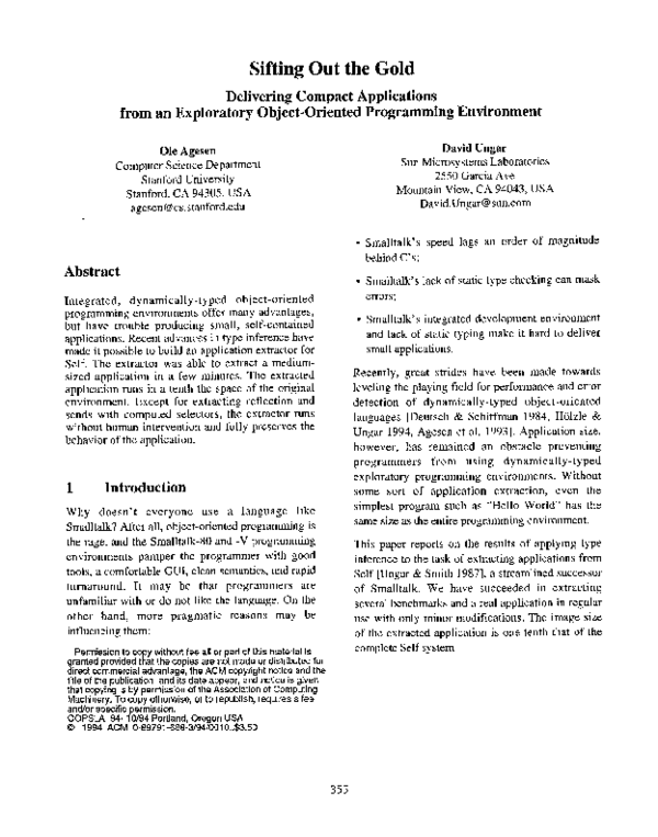 (PDF) Sifting out the gold