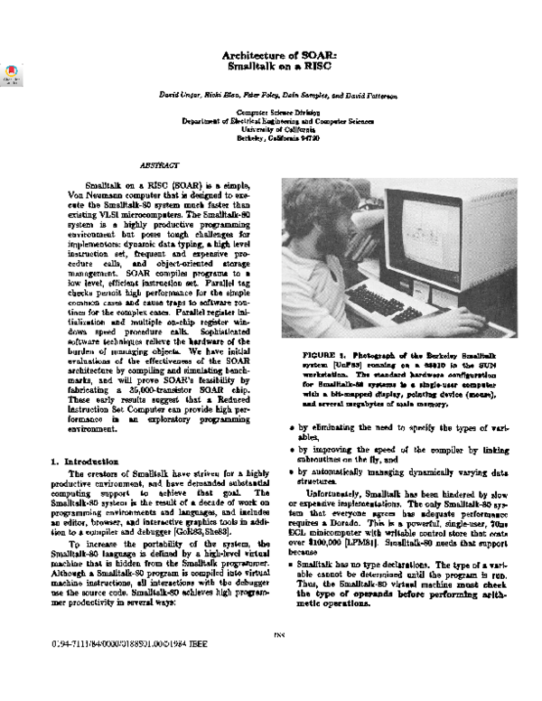 (PDF) Architecture of SOAR
