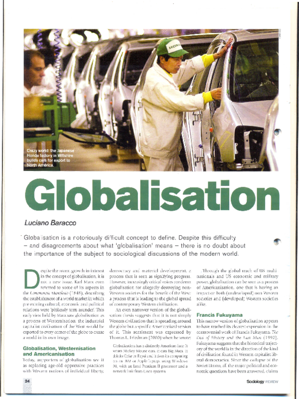(PDF) Globalisation
