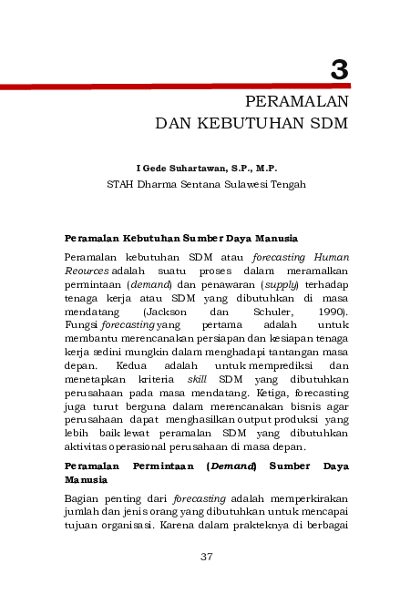 (PDF) Peramalan dan Kebutuhan SDM