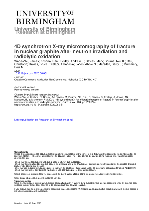 (PDF) 4D synchrotron X-ray microtomography of fracture in nuclear ...