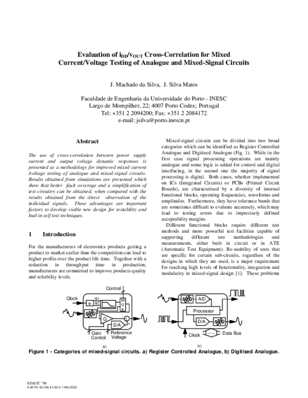 (PDF) Evaluation of i/sub DD//v/sub OUT/ cross-correlation for mixed ...