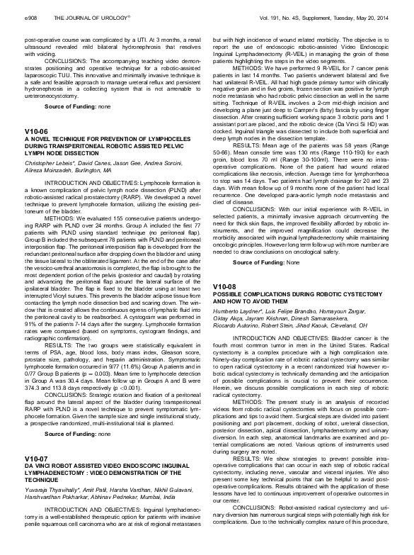 (PDF) V10-07 Da Vinci Robot Assisted Video Endoscopic Inguinal ...