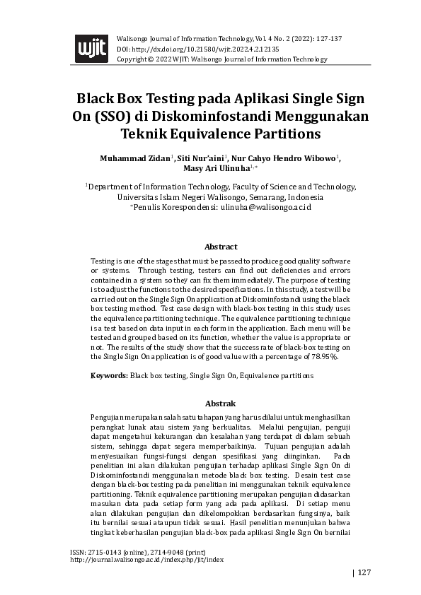 (PDF) Black Box Testing pada Aplikasi Single Sign On (SSO) di ...