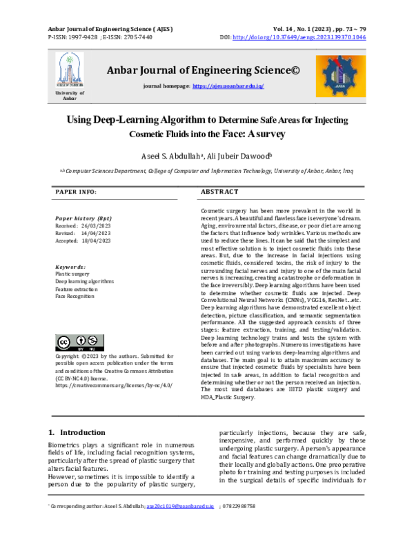 (PDF) Using Deep-Learning Algorithm to Determining safe areas for ...