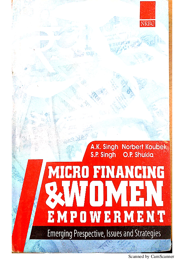 (PDF) Women Empowerment and Micro Financing: An Overview