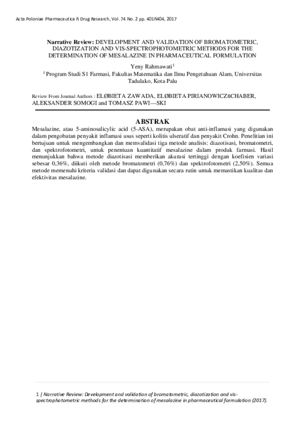 (PDF) Narrative Review Yeny Rahmawti