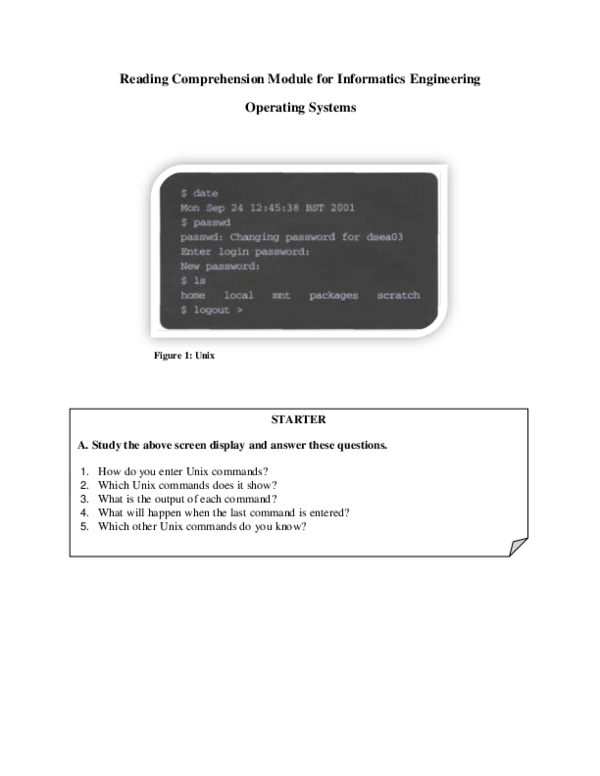 (PDF) Operating System (Reading Comprehension & Word Power Module)