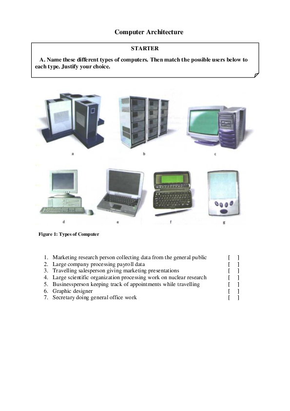 (PDF) Computer Architecture (extended reading comprehension practice)