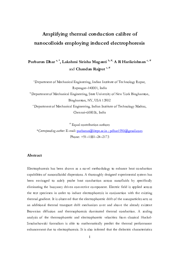 (PDF) Amplifying thermal conduction calibre of nanocolloids employing ...