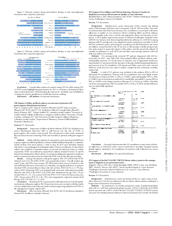 (PDF) 290. Impact of follow up blood cultures on outcomes of patients ...