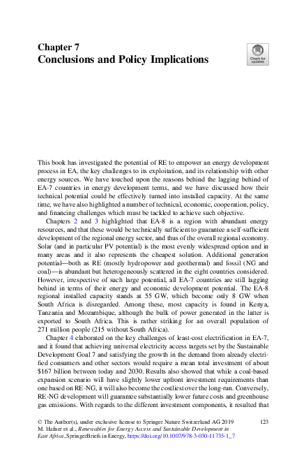 (PDF) Conclusions and Policy Implications