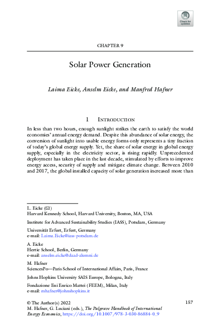 (PDF) Solar Power Generation