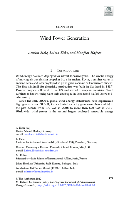 (PDF) Wind Power Generation