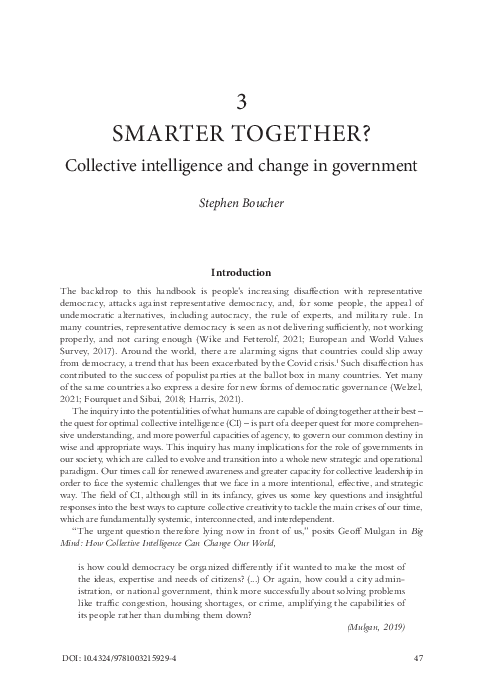 (PDF) Smarter together?