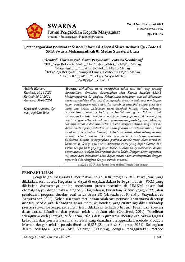 (PDF) Perancangan dan Pembuatan Sistem Informasi Absensi Siswa Berbasis ... (PDF) Perancangan dan Pembuatan Sistem Informasi Absensi Siswa Berbasis ...