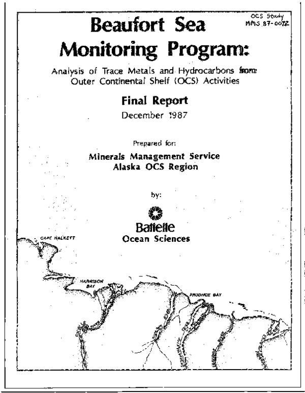 (PDF) Beaufort Sea monitoring program: analysis of trace metals and ...