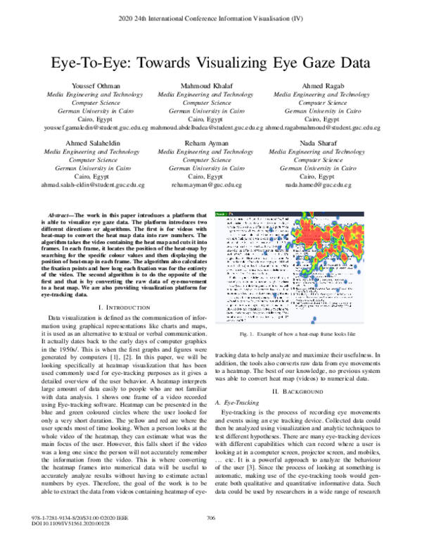 (PDF) Eye-To-Eye: Towards Visualizing Eye Gaze Data