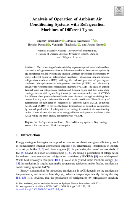 (PDF) Analysis of Operation of Ambient Air Conditioning Systems with ...