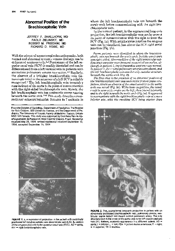 (PDF) Abnormal position of the brachiocephalic vein