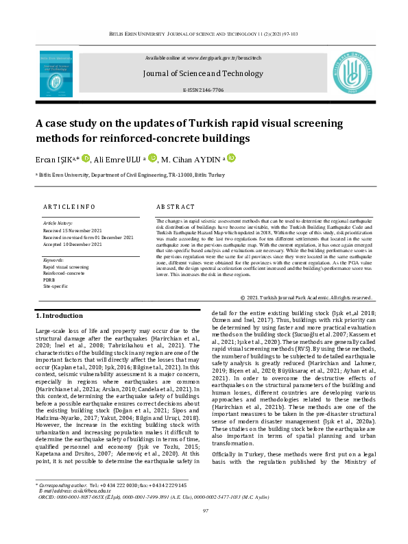 (PDF) A case study on the updates of rapid visual screening methods for ...