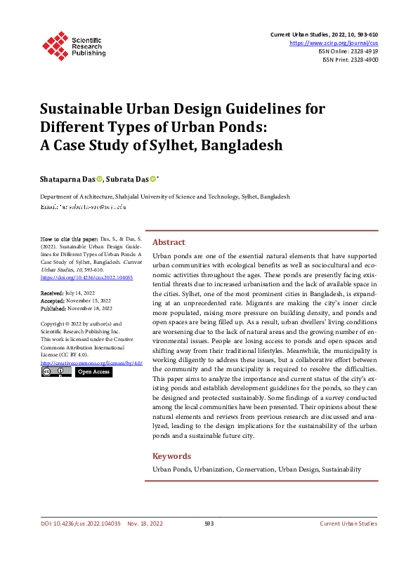 (PDF) Sustainable Urban Design Guidelines for Different Types of Urban ...