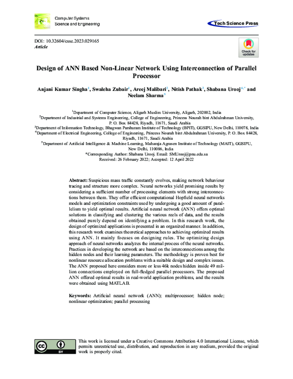 Pdf Design Of Ann Based Non Linear Network Using Interconnection Of Parallel Processor