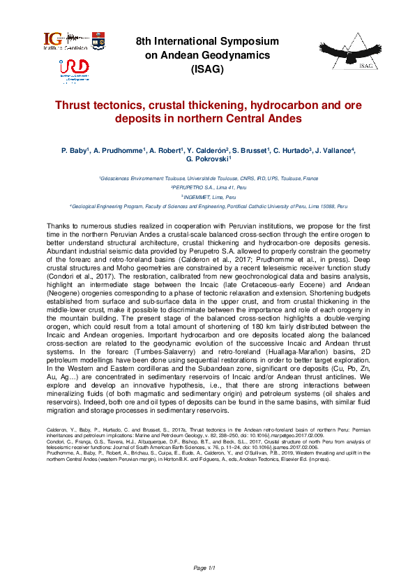 (PDF) Thrust tectonics, crustal thickening, hydrocarbon and ore ...