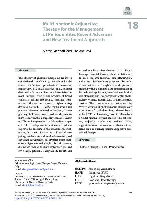 (PDF) Multi-photonic Adjunctive Therapy for the Management of ...