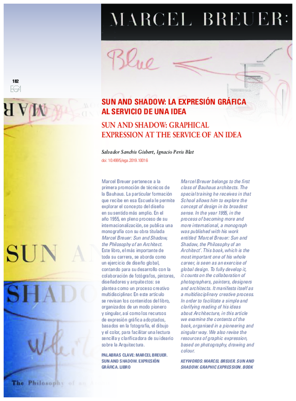 (PDF) Sun and Shadow: graphical expression at the service of an idea