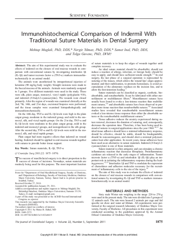 (PDF) Immunohistochemical Comparison of Indermil With Traditional ...
