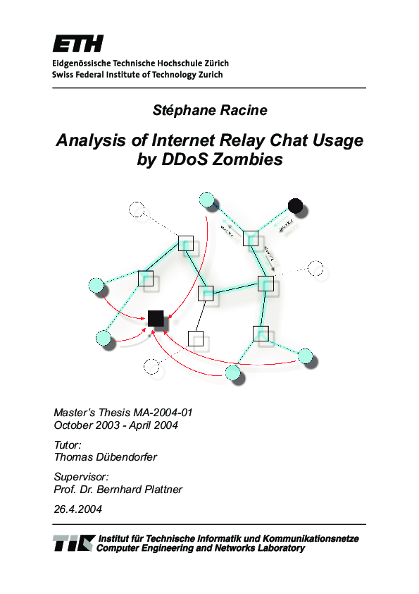 (PDF) Analysis of Internet Relay Chat Usage by DDoS Zombies