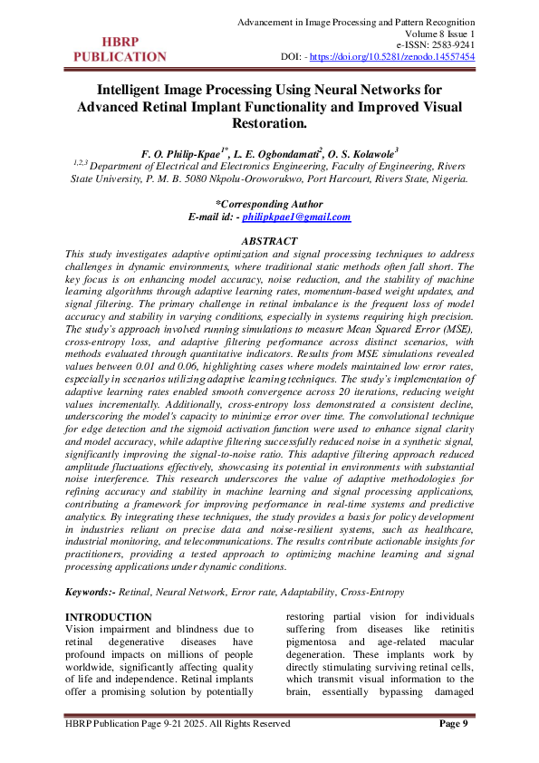(PDF) Intelligent Image Processing Using Neural Networks -Formatted Paper