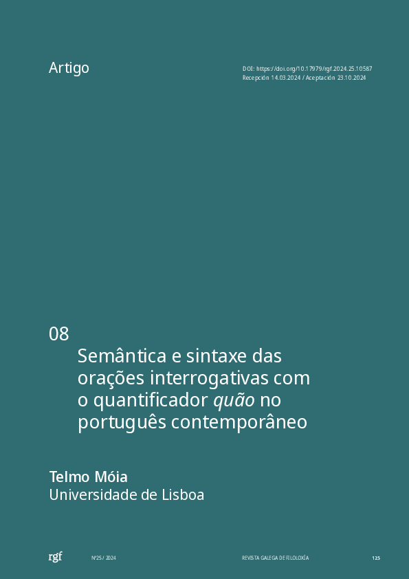 (PDF) Semântica e sintaxe das orações interrogativas com o ...