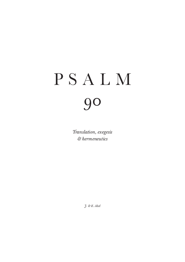 (PDF) Psalm 90—Translation, exegesis and hermeneutics