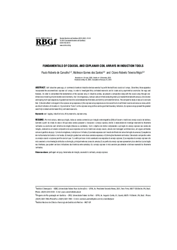(PDF) Fundamentals of coaxial and coplanar coil arrays in induction tools