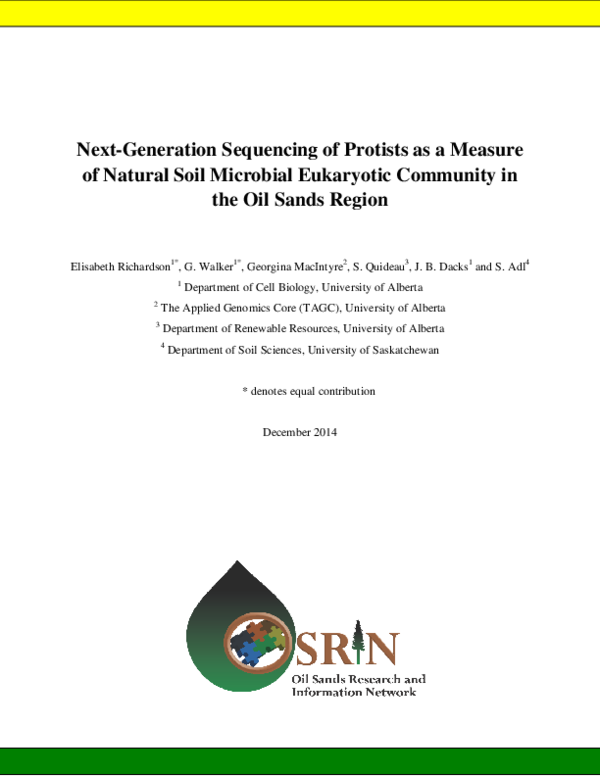 (PDF) Next-Generation Sequencing of Protists as a Measure of Natural ...